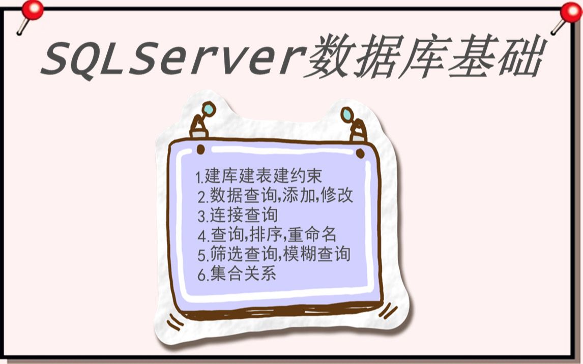 【SQLServer基础操作】建库建表建约束、增删改查基础操作、集合关系