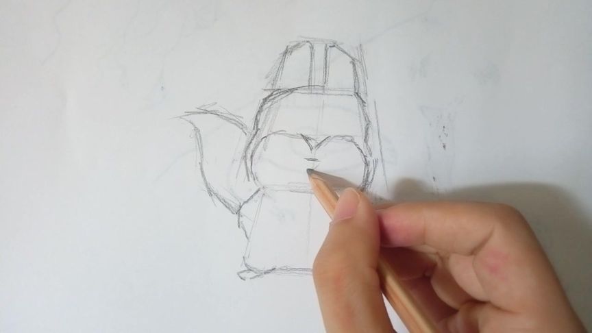 育儿简笔画教程十二:教小朋友们如何画松鼠(上)