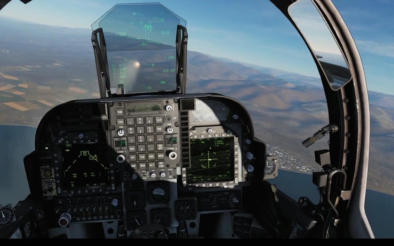 ...AV8B——对地武器——红外小牛一波次锁定击中多个目标练习
