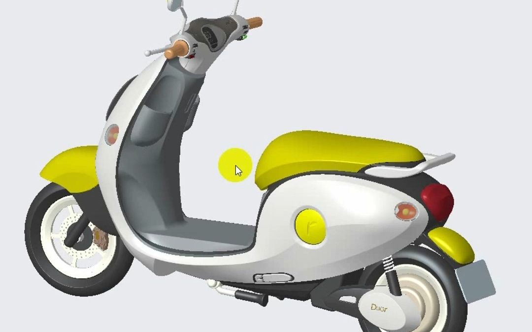 Proe(Creo)电动摩托车建模全过程