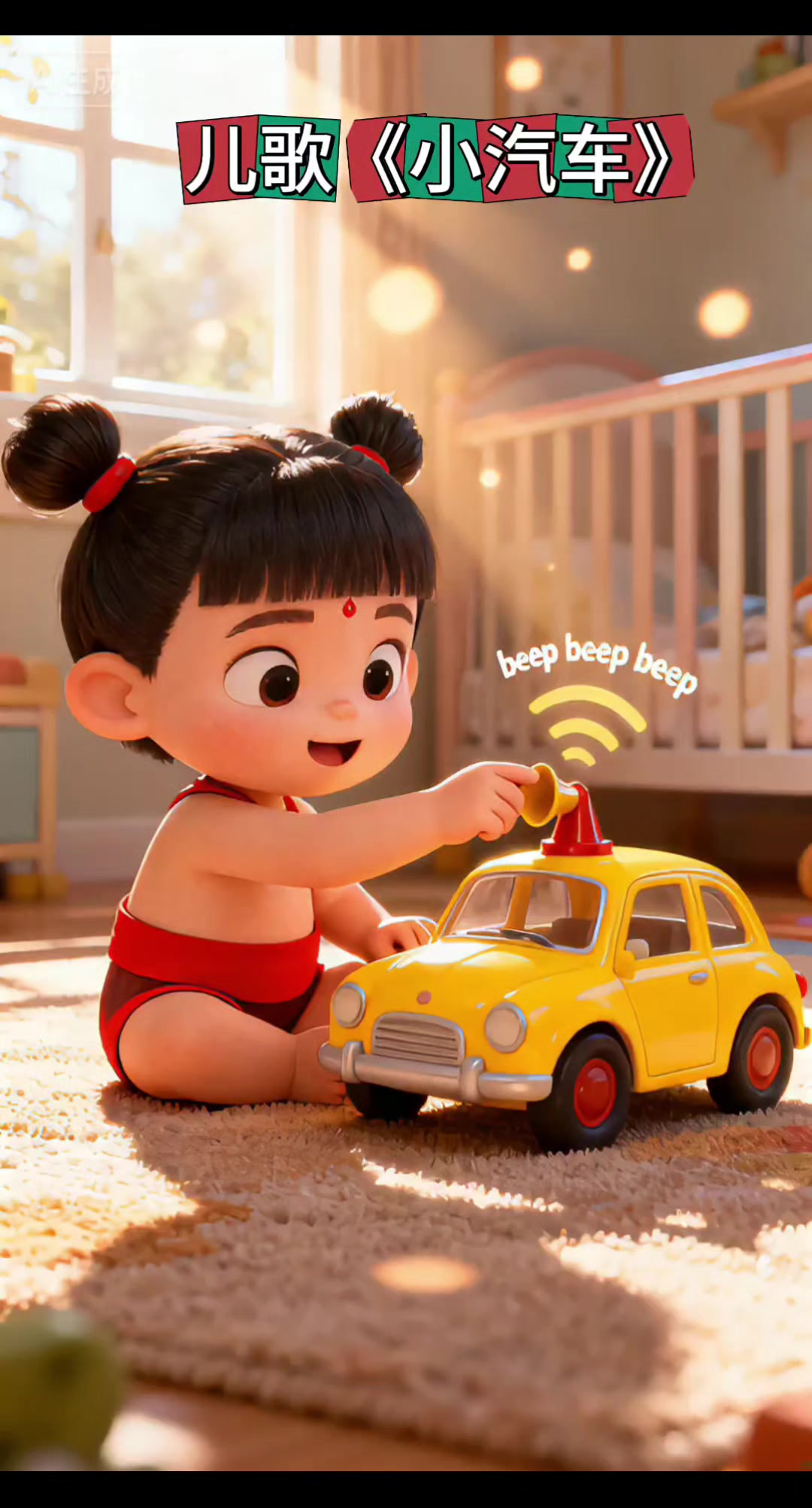 ߔ�0-3岁幼儿启蒙益智早教儿歌《小汽车》孩子越听越聪明,越看越...