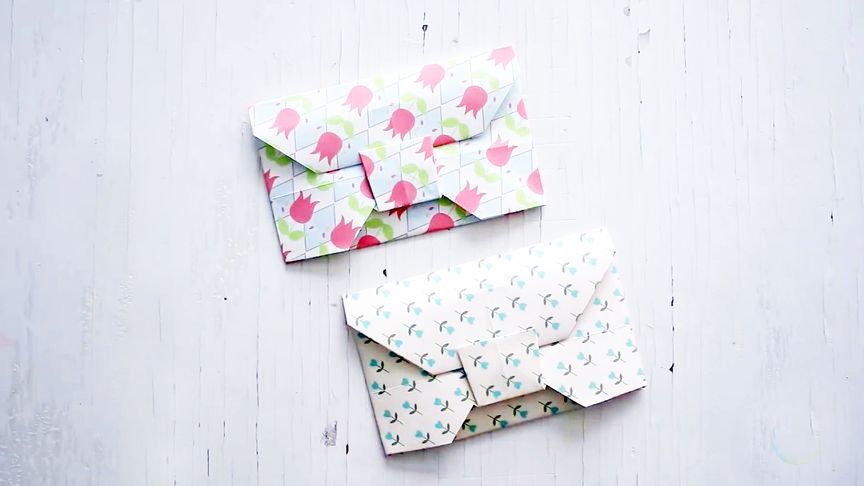 折纸信封,教你怎么用纸折叠一个信封