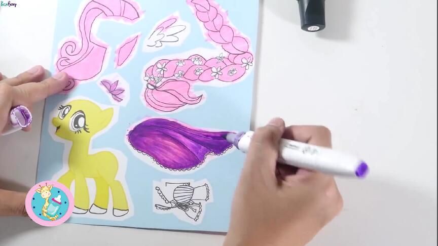 小马宝莉图纸绘画 给马儿们换上美美的骑士装吧!