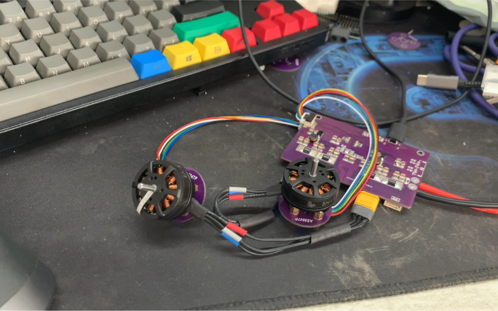 odrive开源电机板通过AS5047P编码器SPI模式实现电机校准,再也不用...