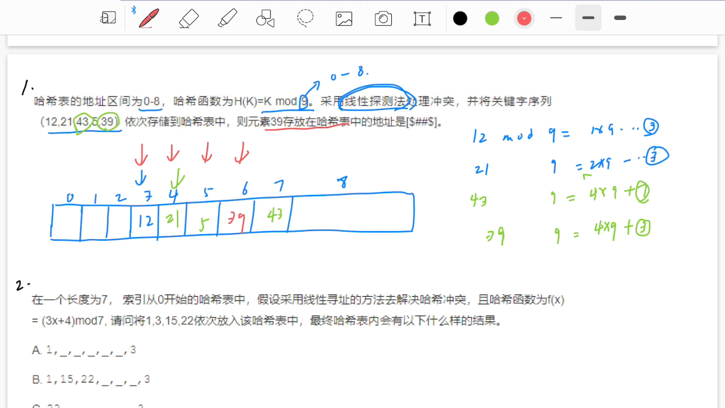 「数据结构」哈希表处理冲突的方法