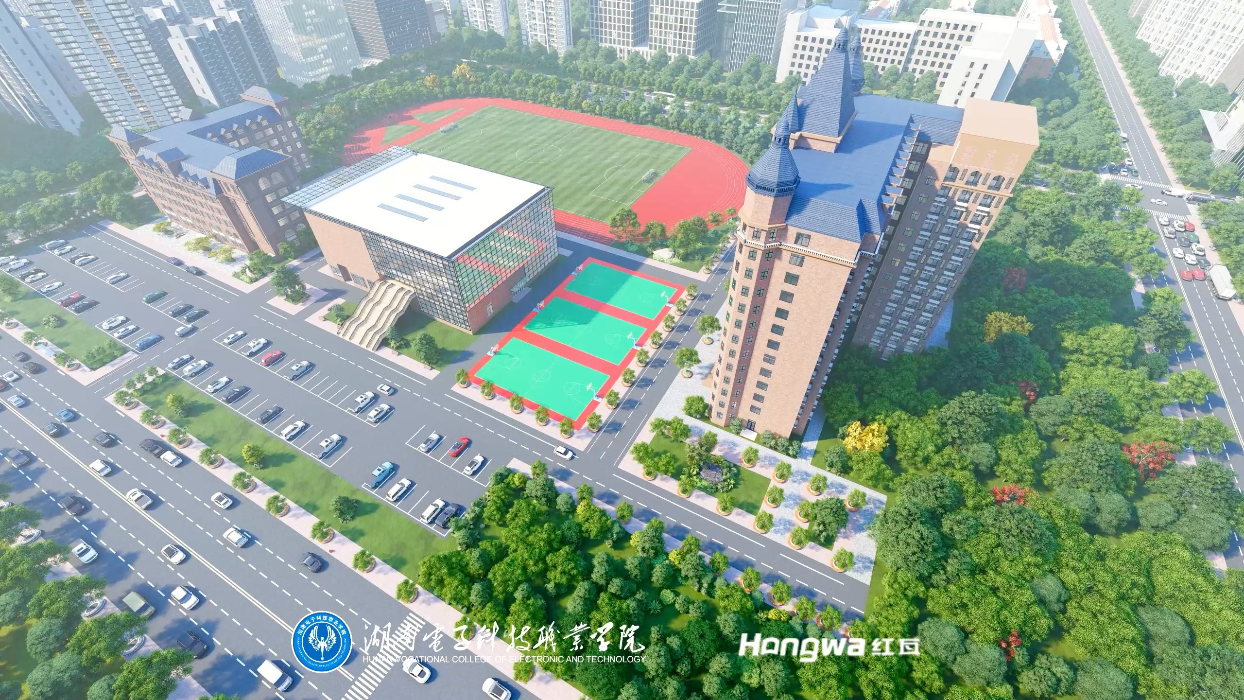 学校revit建模-lumion渲染,2022年红瓦建模大师杯。