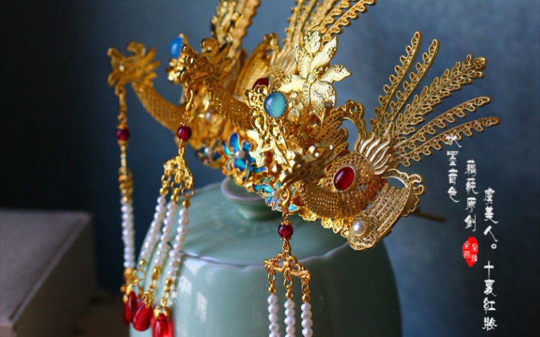 水墨音色原创凤冠教程 十里红妆