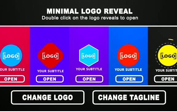 ...店铺标志动态LOGO片头模板logo设计动态徽标视频动态标识视频模板