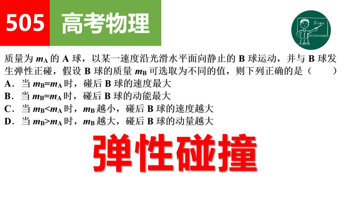 【高考物理】505弹性碰撞