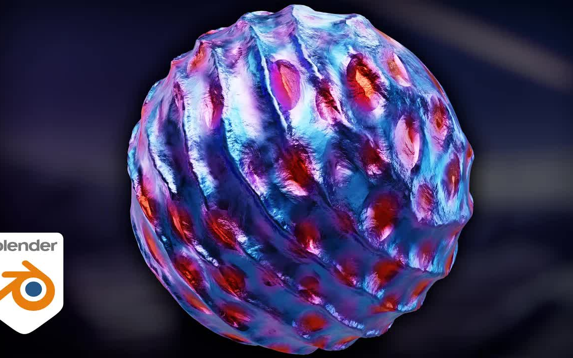 blender 彩色金属材质球制作