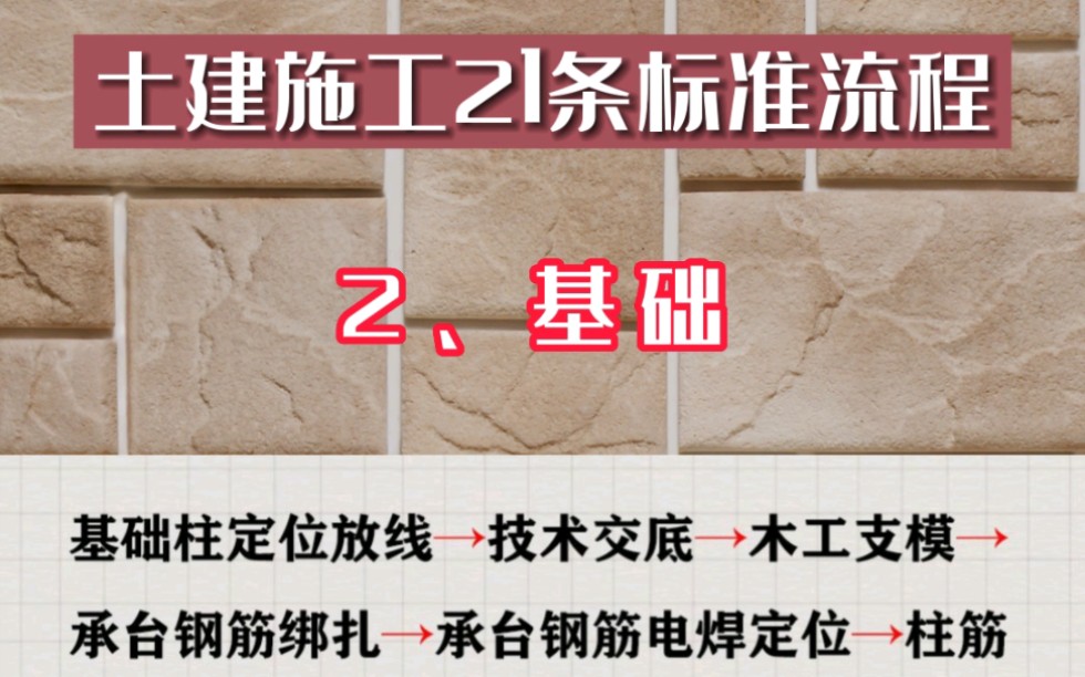 土建施工21条标准流程,工程人必须了解。