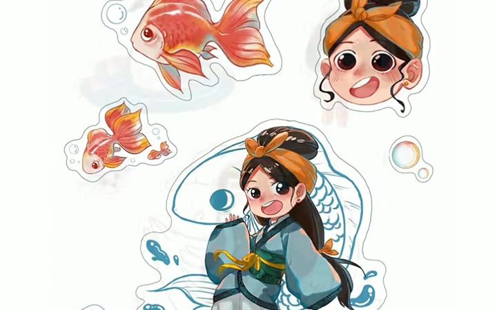 很多人问学的什么专业,发下丑丑的插画毕业设计。