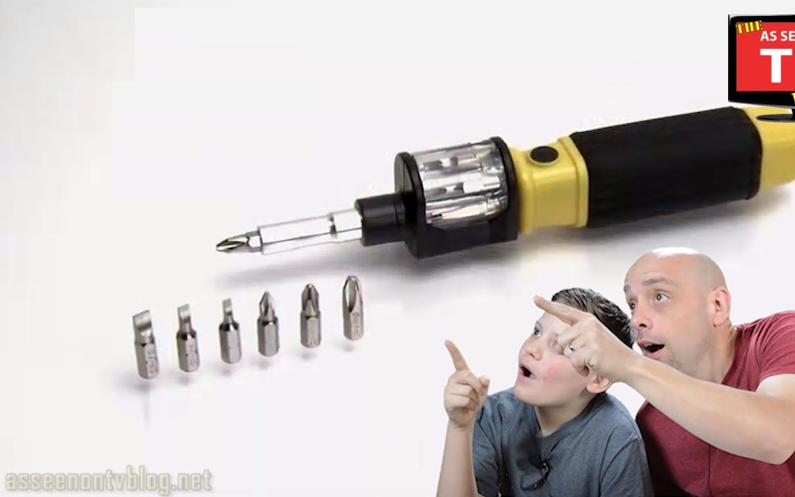 一秒转变螺丝刀头,适合不同类型螺丝,好工具让你事半功倍