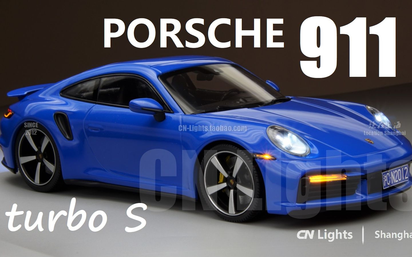 【CN Lights】1/18 保时捷 911 Porsche 992 turbo s 合金全封闭模型...