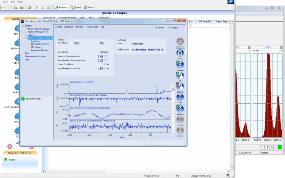 四级杆分辨率和质量校准