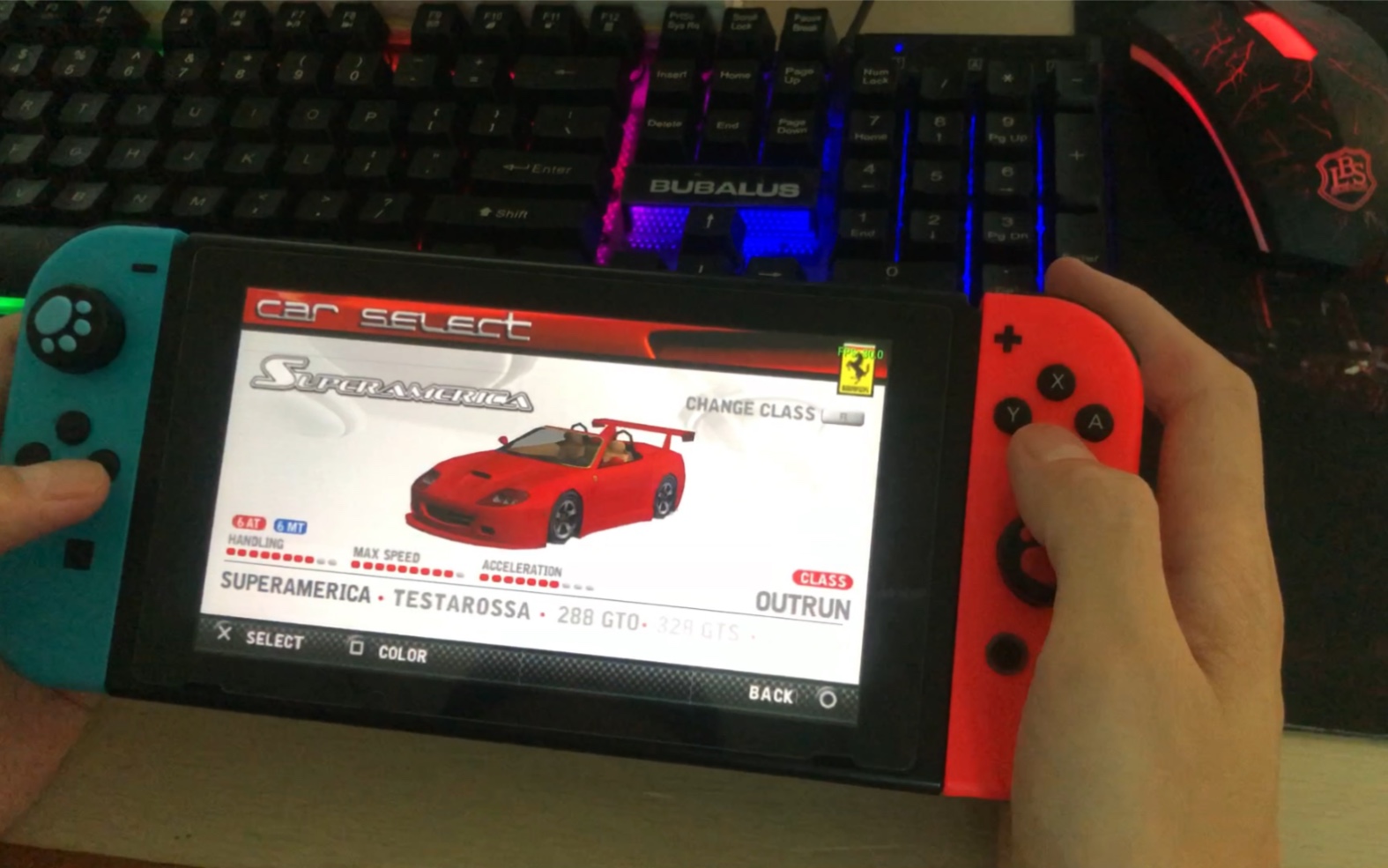 Switch玩psp模拟器 超越海岸2006 基本30帧数 技术有点渣