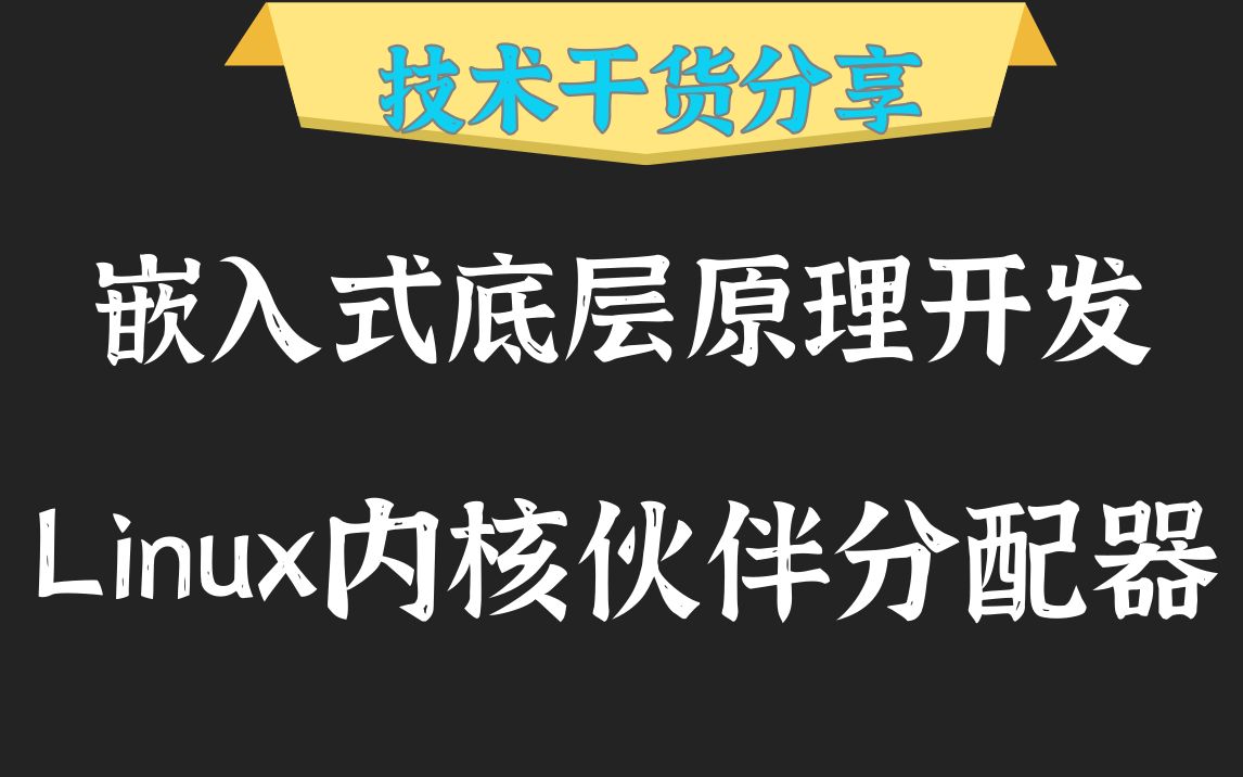 【零声教育Linux内核VIP试听课】剖析Linux内核《伙伴分配器》|处理...