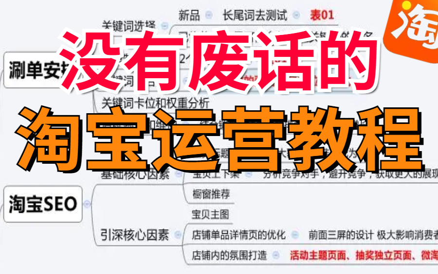 ...全是电商运营!】全流程教程!运营思路、日常工作、竞品及数据分析...