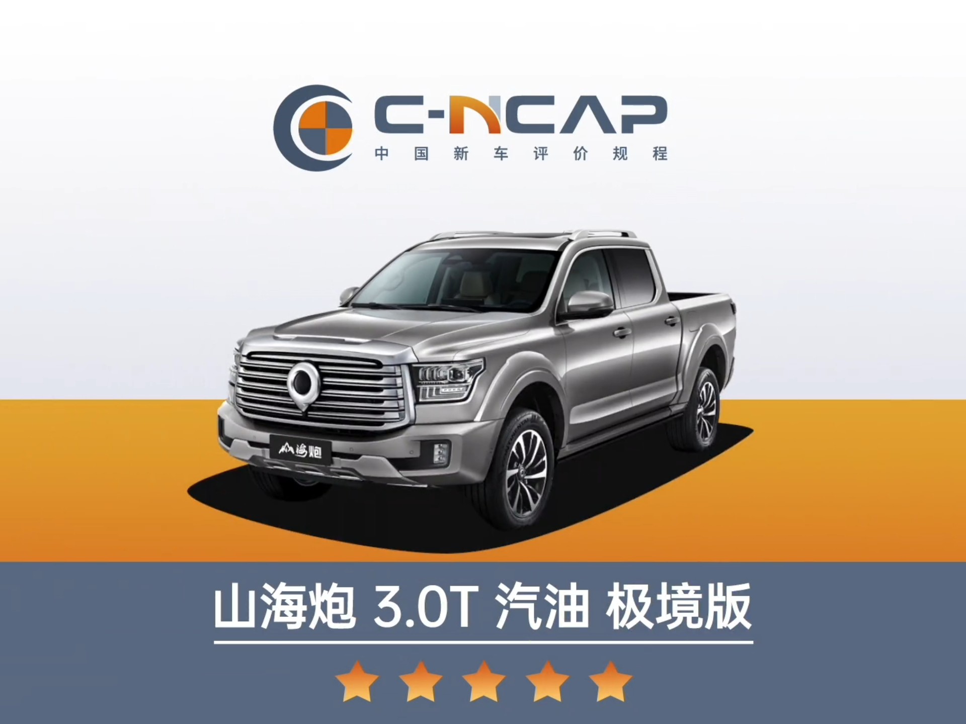 2024款 长城山海炮 CNCAP 全面碰撞测试