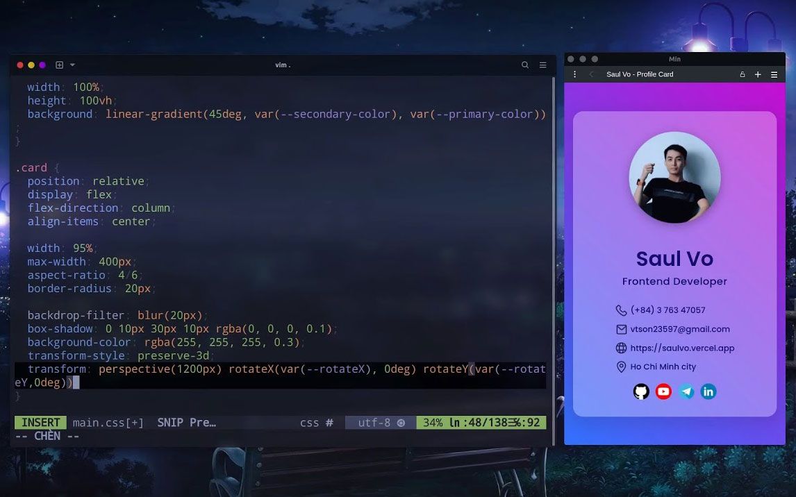 使用HTML、CSS和Javascript创建悬停倾斜效果的3D卡片