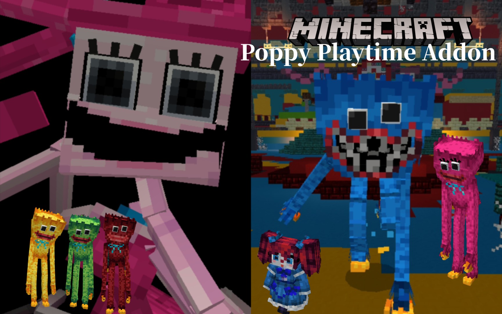 超优质Poppy Playtime AddonV2超详细介绍!长腿妈妈有超优质的动作,...