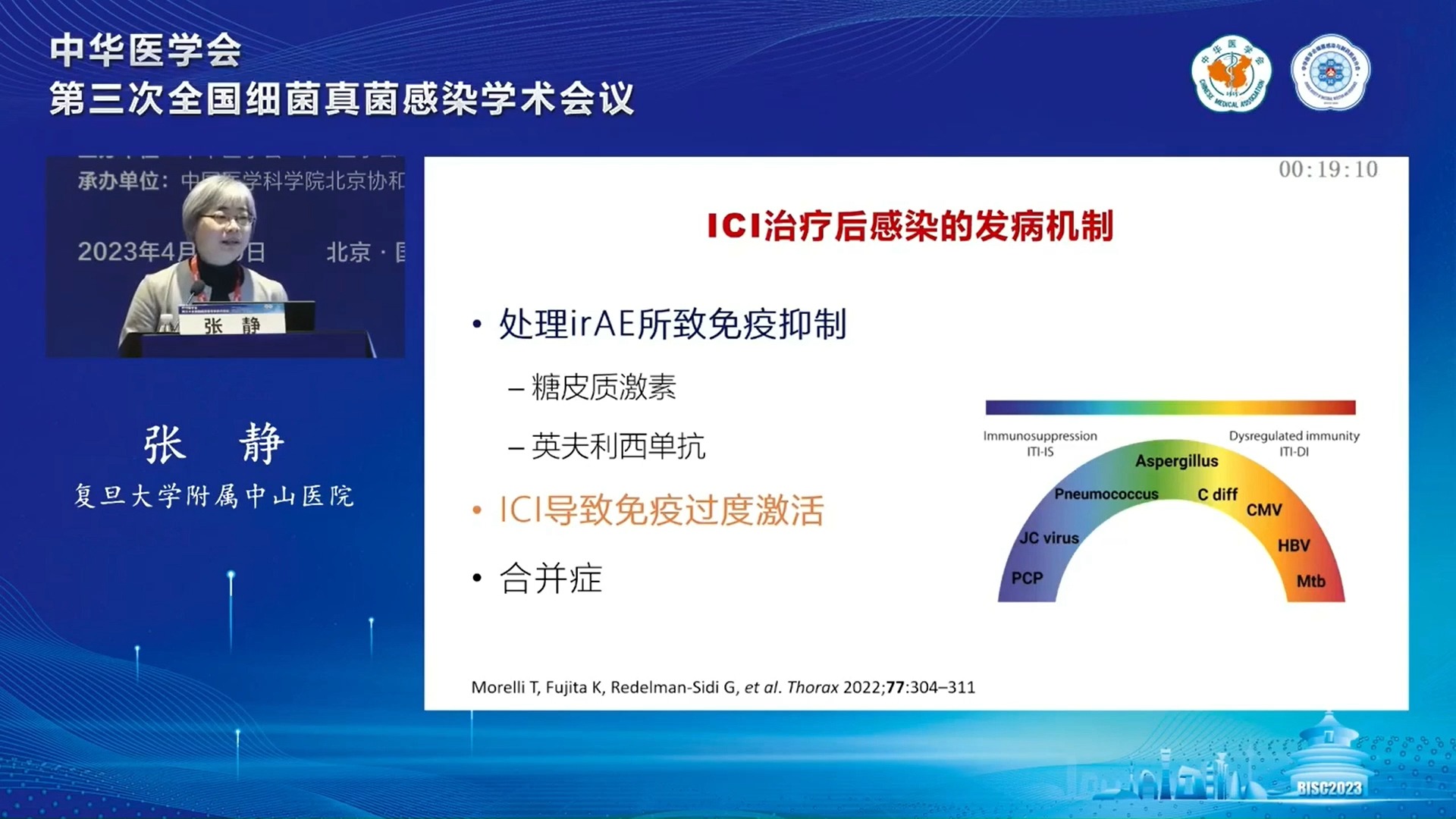 检查点抑制剂免疫治疗后肺部感染的管理 张静