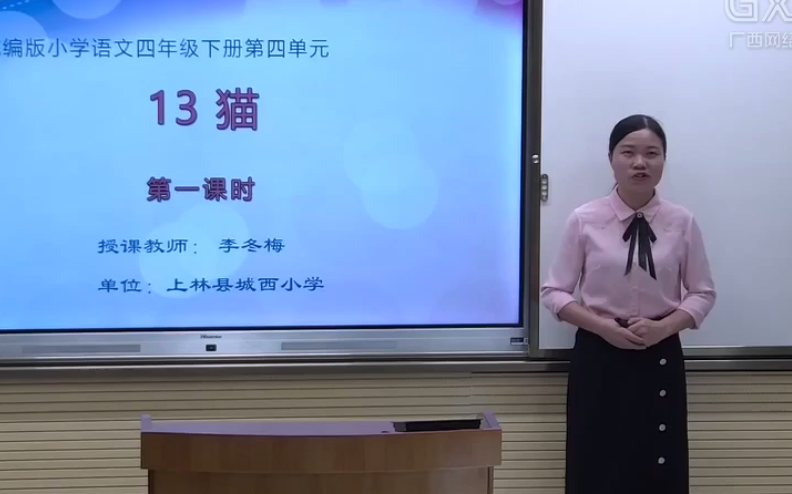 【知识串讲】《猫》部编人教版四年级语文下册YW04B-048 GX_22 ...