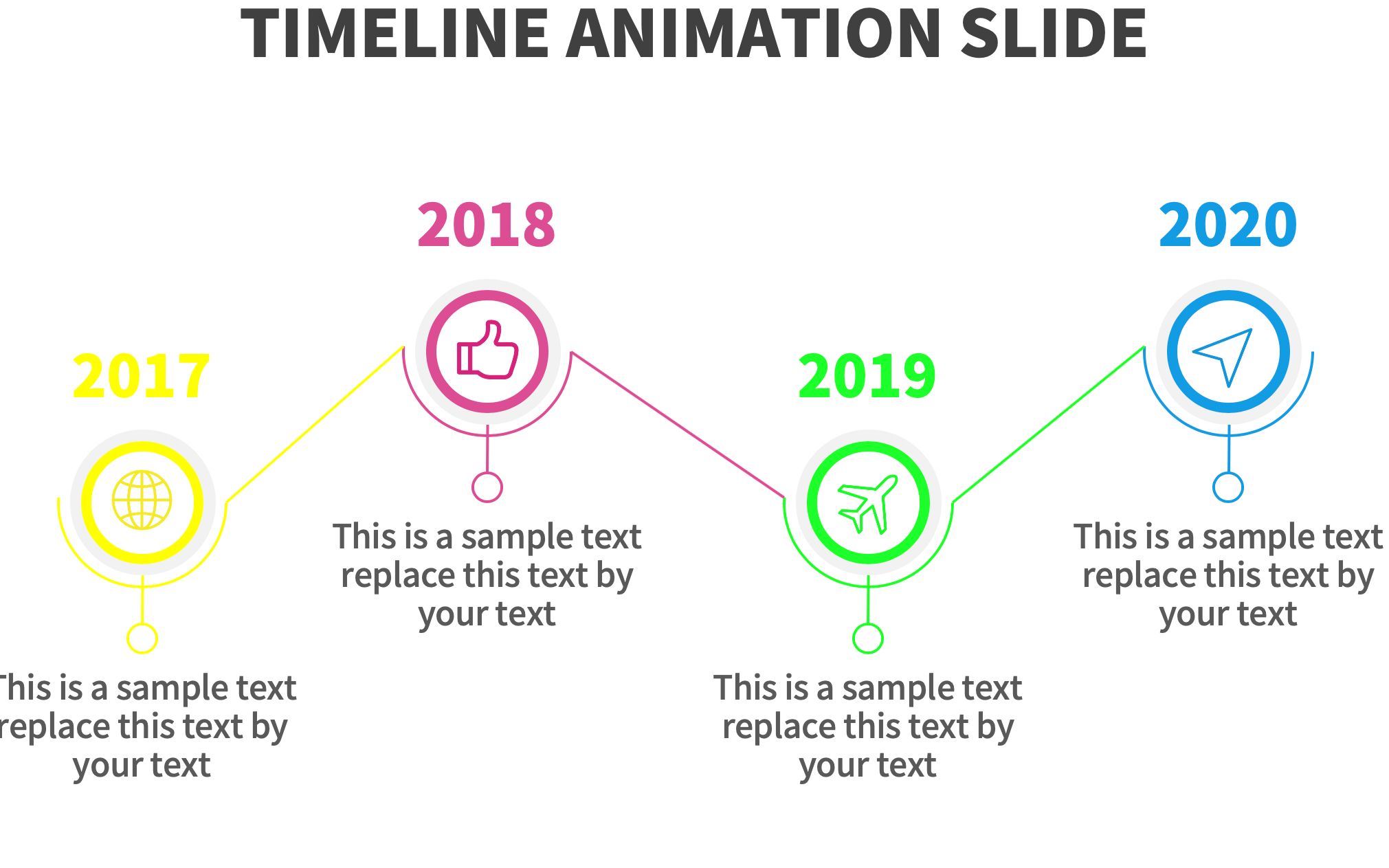 一起学PPT之008:制作时间轴动画的幻灯片