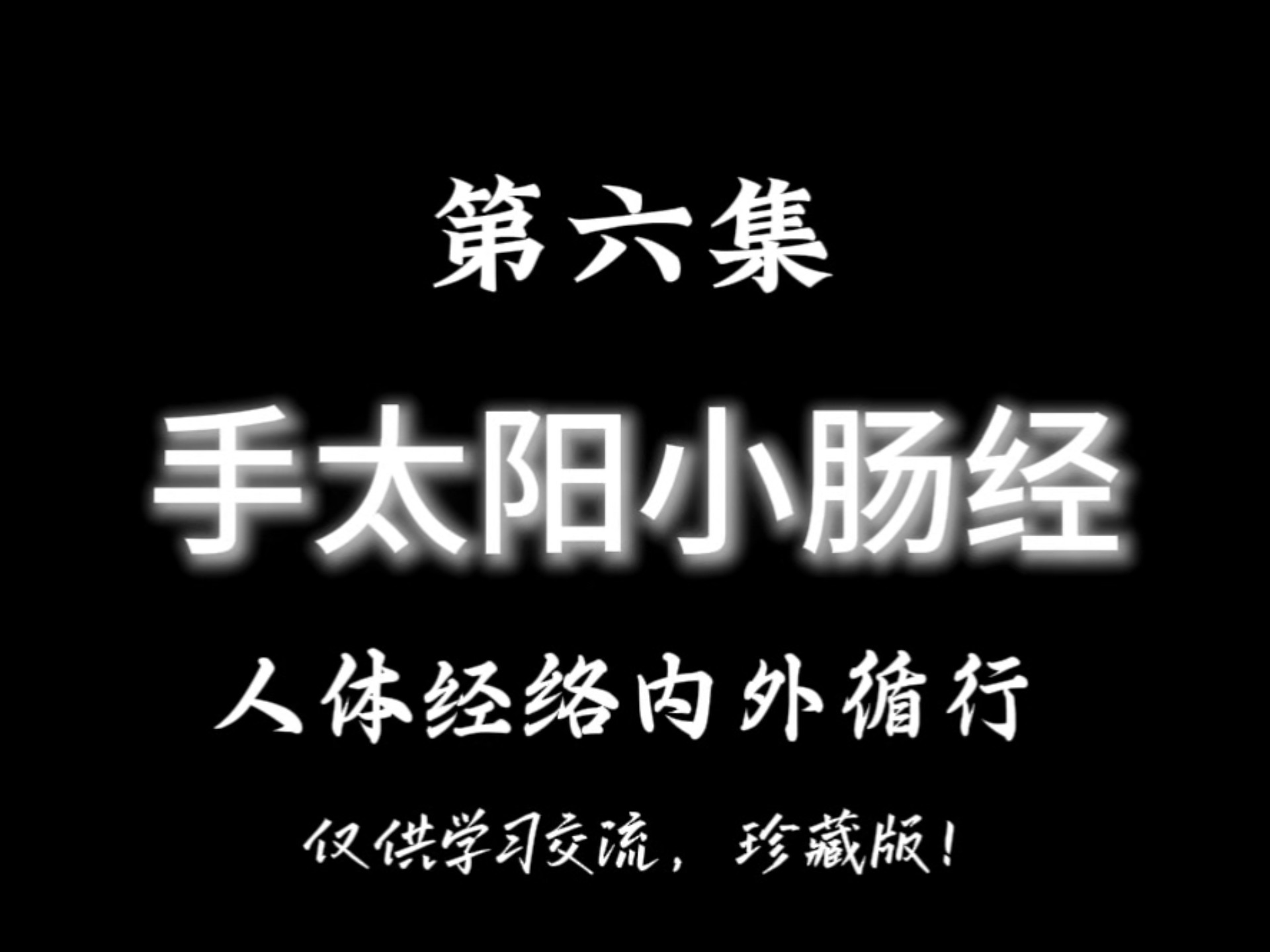 手太阳小肠经,人体内外经络循行,有缘遇见,惠存珍藏!