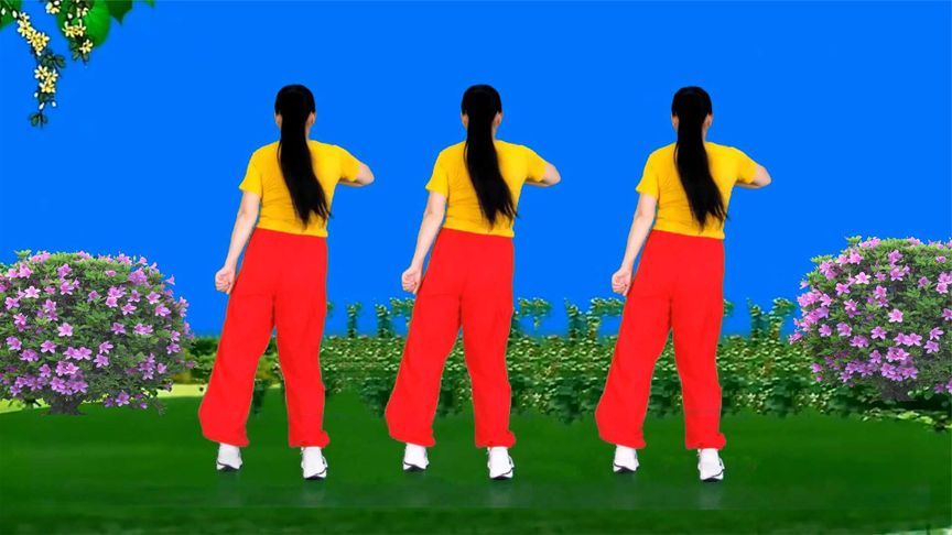 32步弹跳《众人划桨开大船》动感活力,背面完整版