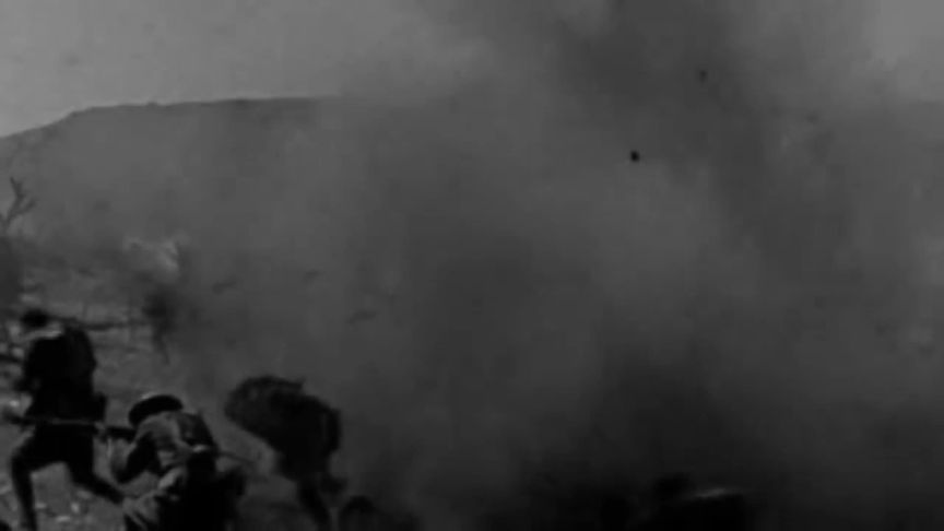 第一次世界大战中某一个战场的珍贵视频