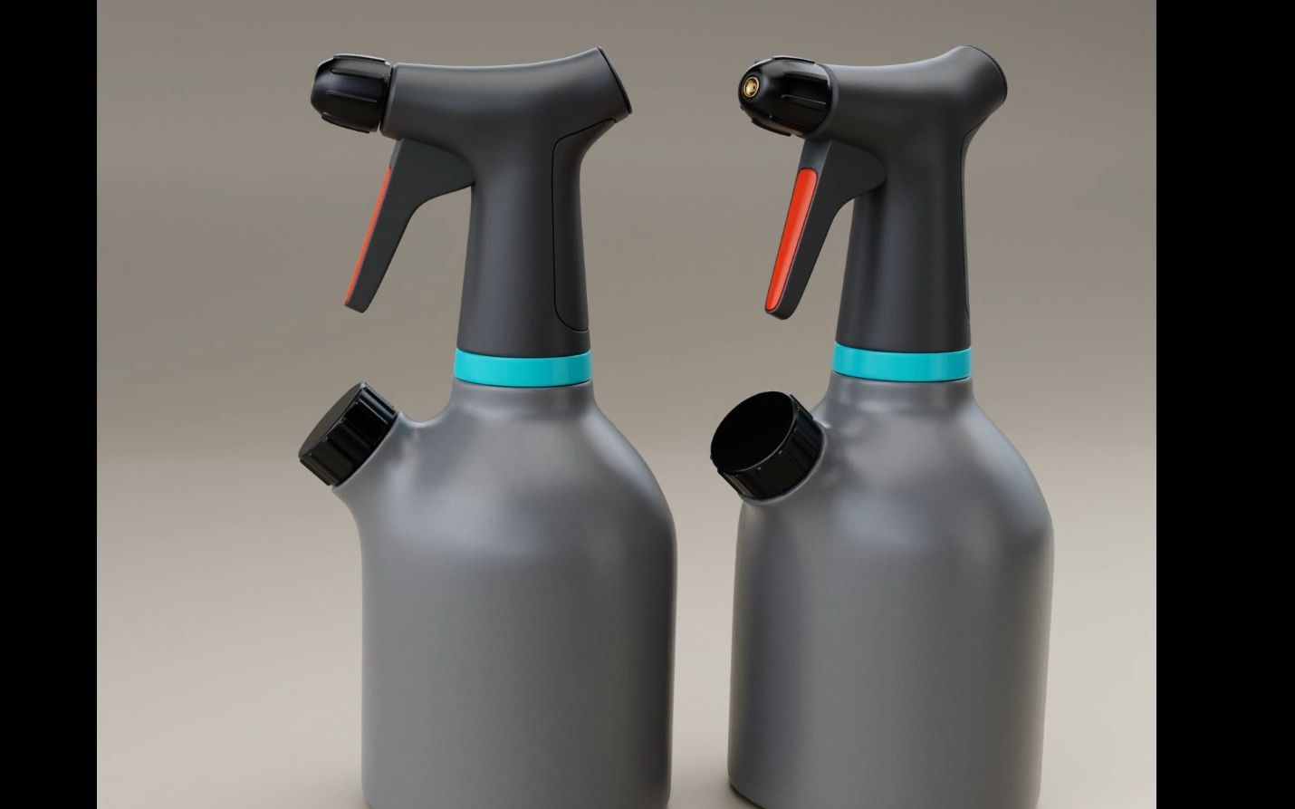 【blender建模】硬表面细分建模 喷壶产品