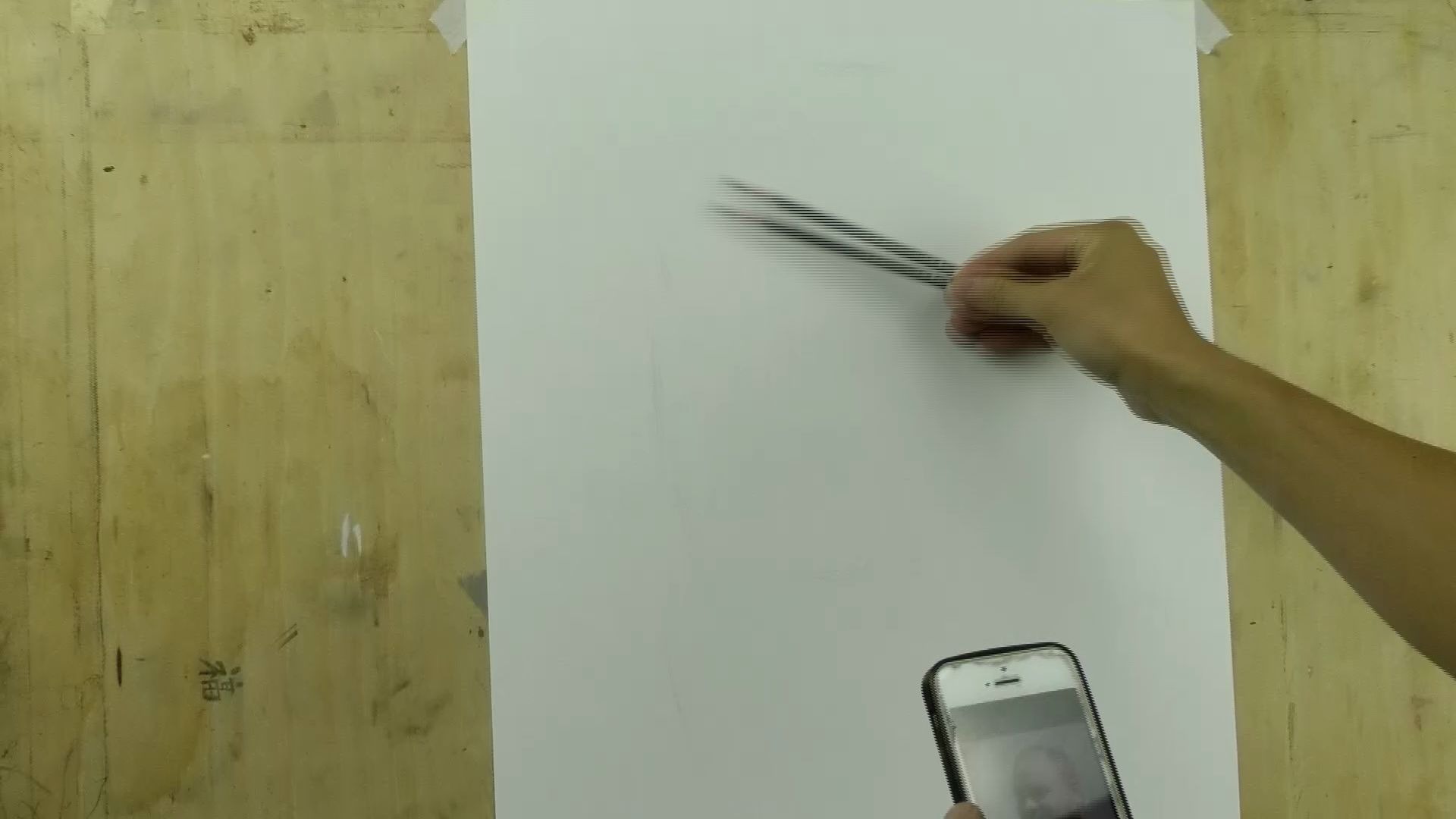 男青年素描头像