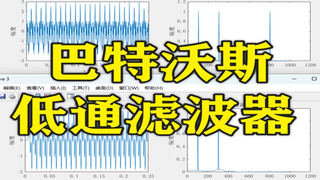 2-342 基于Matlab的巴特沃斯低通滤波器信号处理