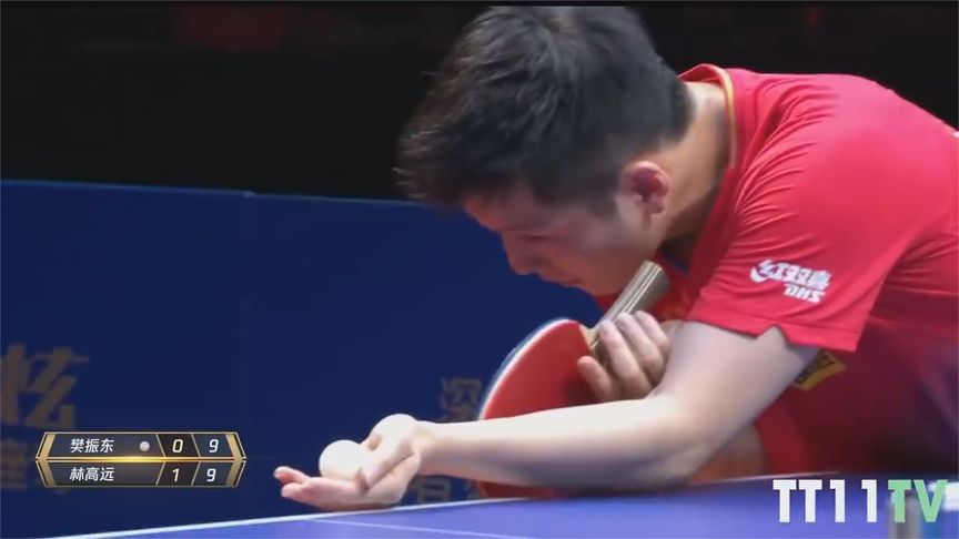 地表最强12人,樊振东vs林高远,感觉都有使不完的劲儿!