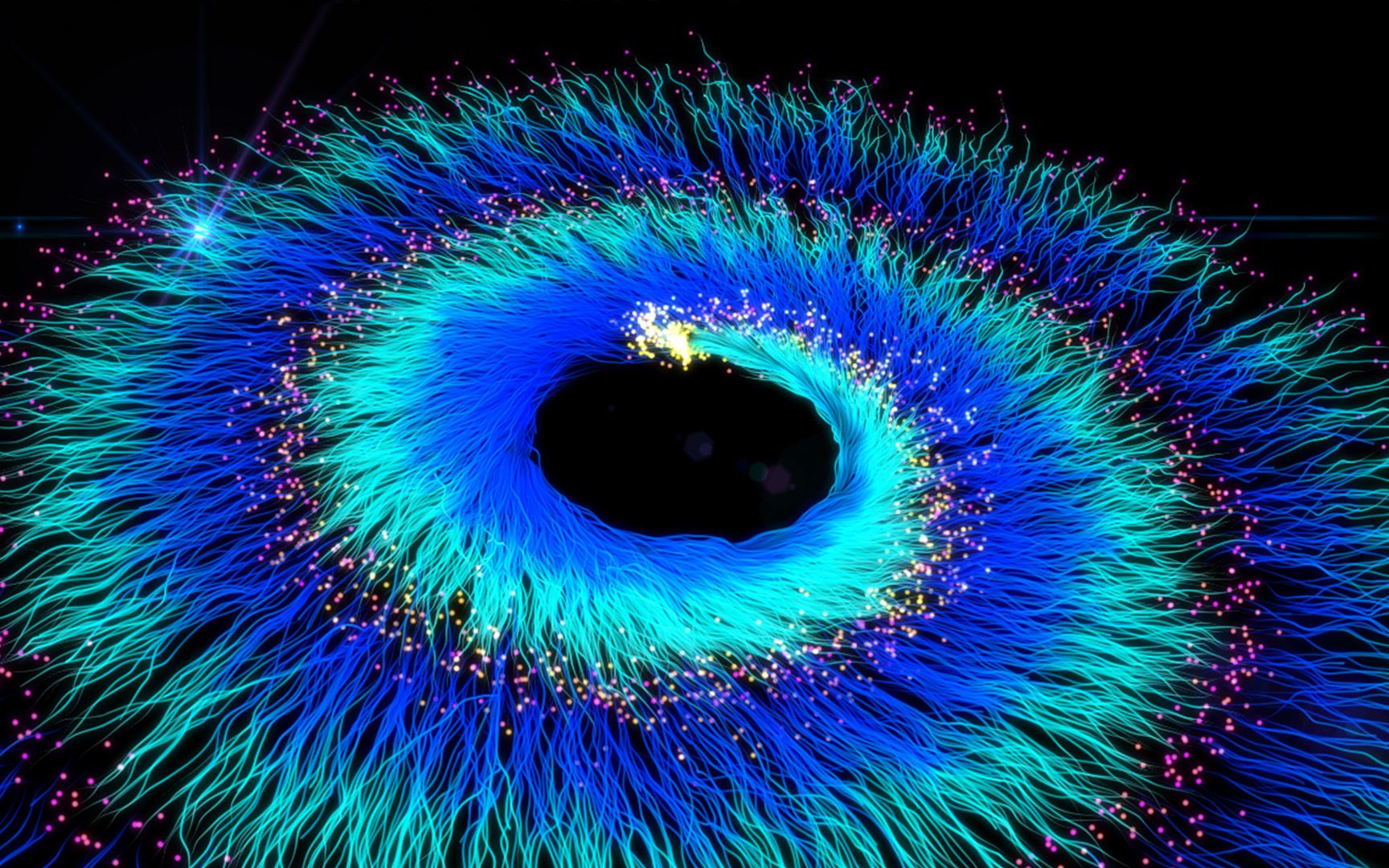 AE粒子教程35:简单几步制作诡异的黑暗粒子虫洞效果,很唯美谁见谁喜欢