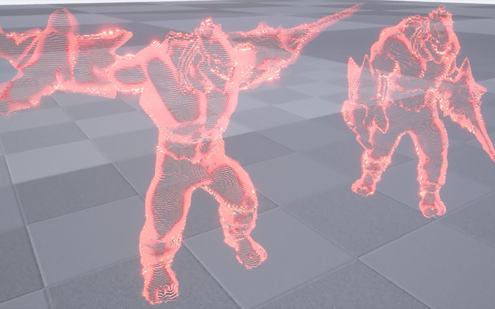 【UE4】物体全息投影效果