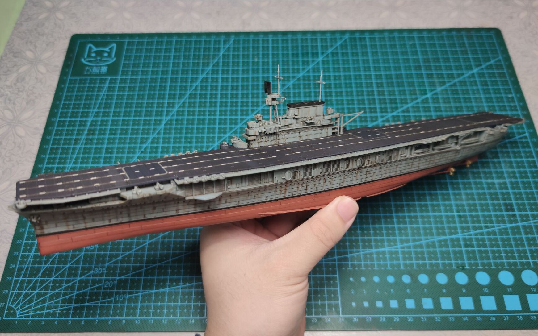 【随便玩玩】MENG 1/700免胶分色企业号模型直做