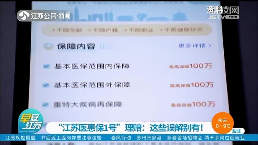 “江苏医惠保1号”理赔指南来了!这些误解别有!