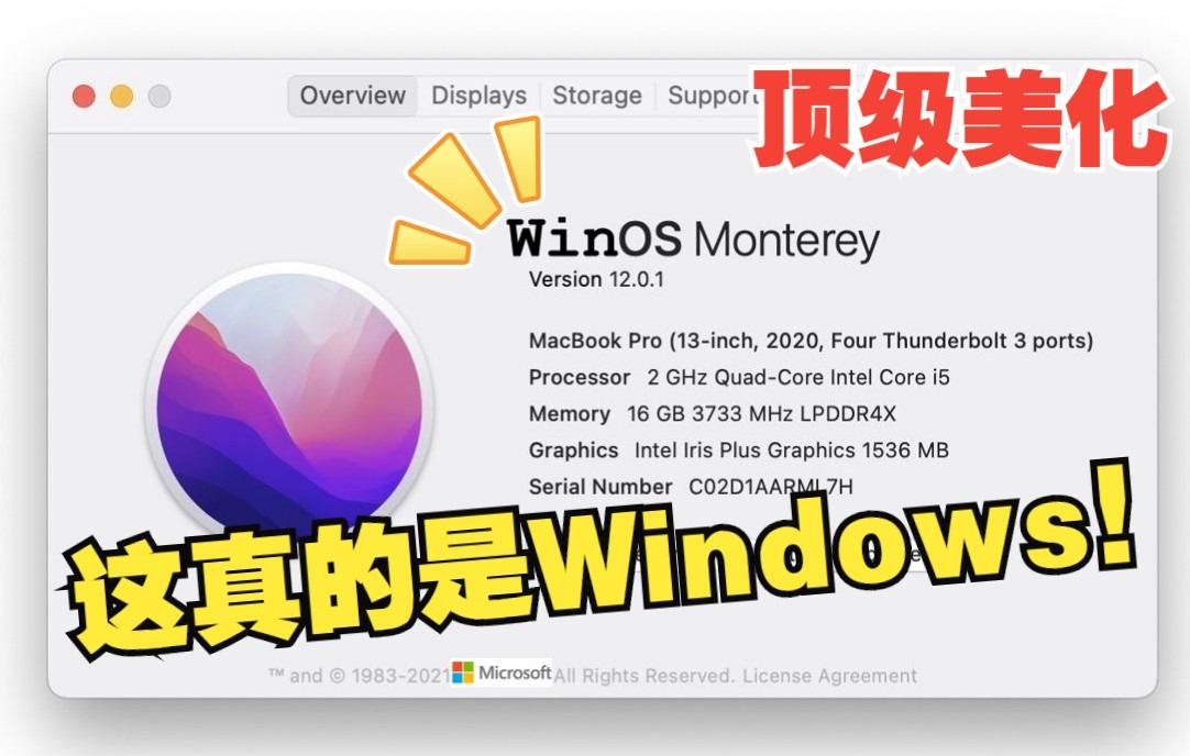 你别告诉我这是Windows系统?!