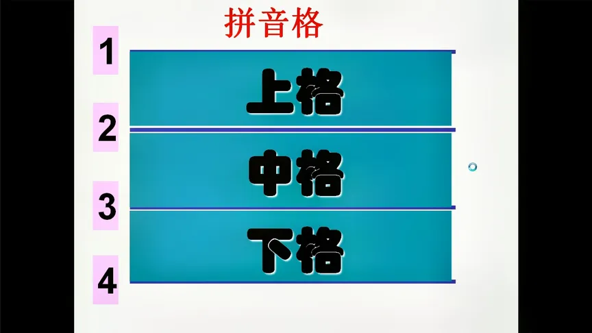 小学语文汉语拼音《aoe》书写教程,精细讲解