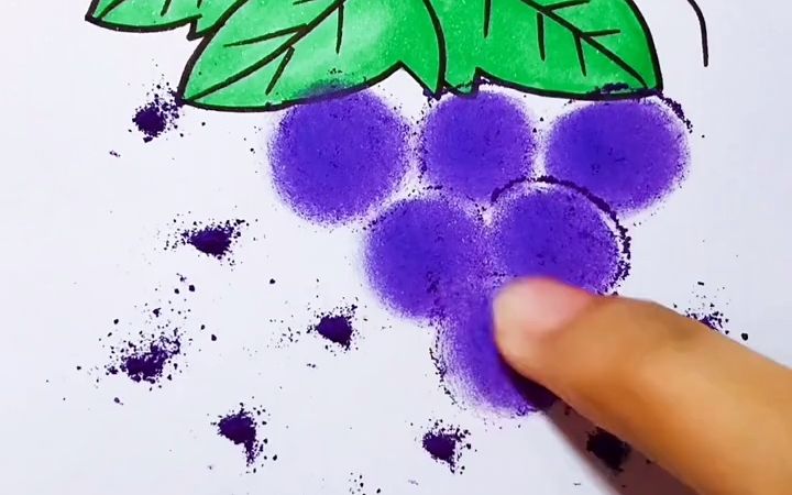 【简笔画】教你葡萄的简笔画!太像了!