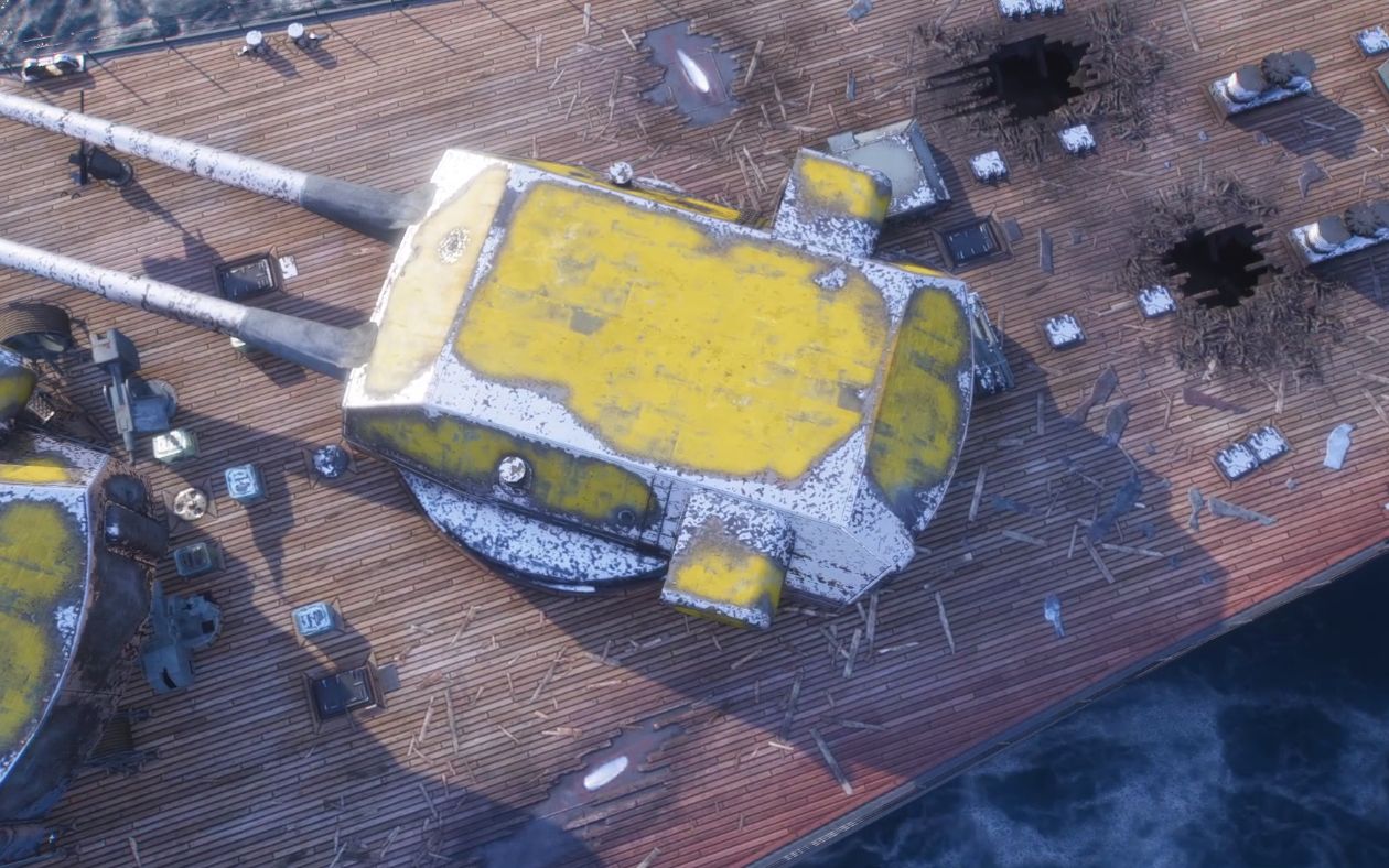 ...俾斯麦号战列舰--战损沉没涂装--来自海底_哔哩哔哩bilibili_战舰世界