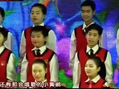 李子敬视频(77)童声合唱《春天在哪里》《让我们荡起双桨》