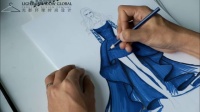 服装设计手绘教程 8裙子面料图案画法
