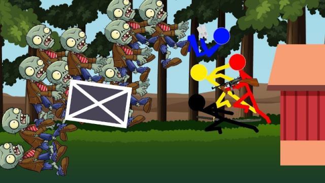 植物大战僵尸动画:忍者刺客火柴人