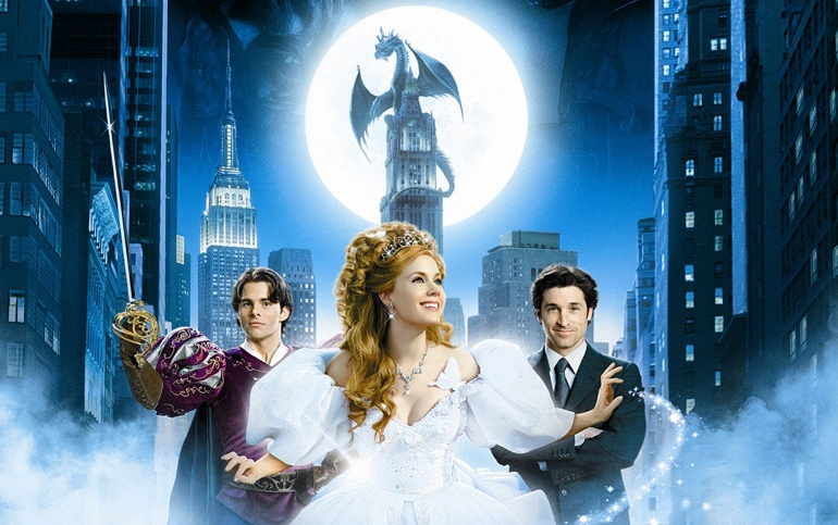 《魔法奇缘》动画电影真人版 精彩动画与真人结合音乐歌舞片段欣赏...