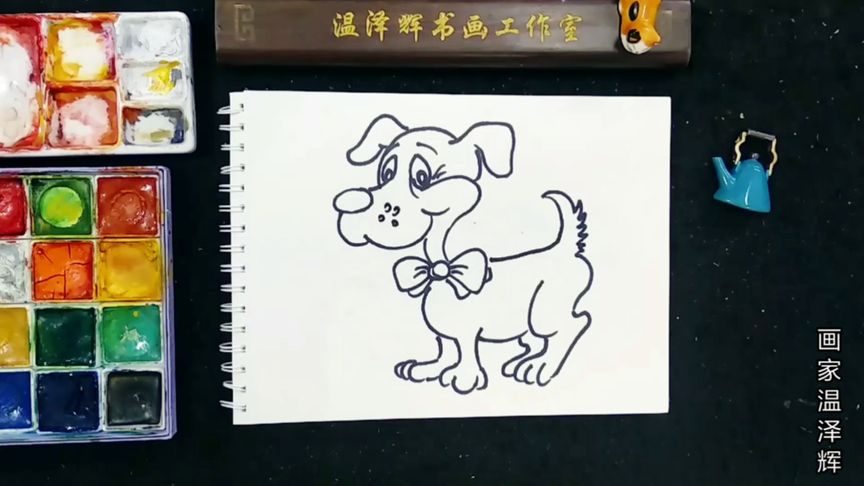 简笔画5000例:狗的画法(四)