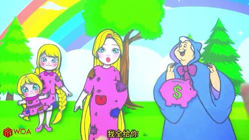 剪纸动画:哈利波特创意装扮美丽城堡,两位公主喜欢哪个风格呢?