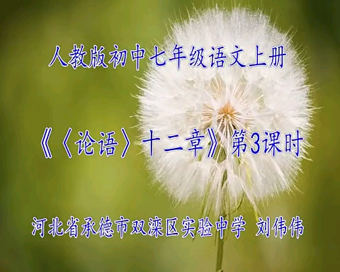 ...阅读《论语》十二章(含课件教案)名师优质公开课 教学实录 初中语文 ...